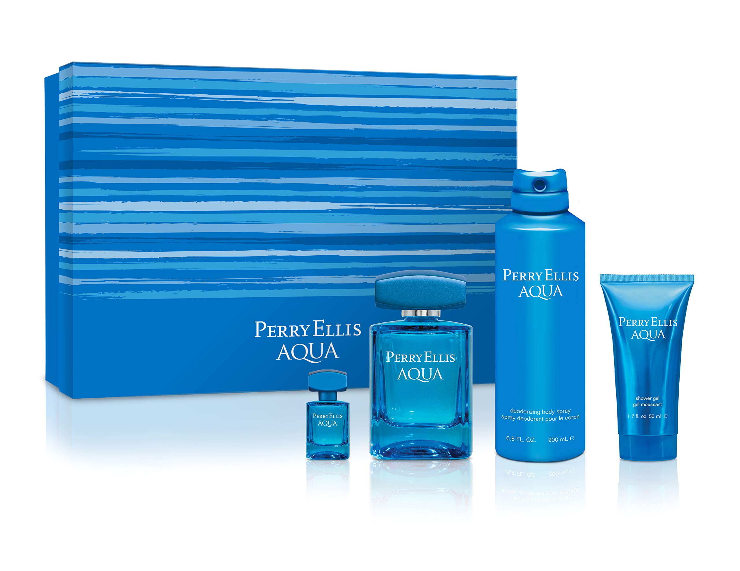 SET PERRY ELLIS AQUA 4PC EDT - La Casa del Tinte